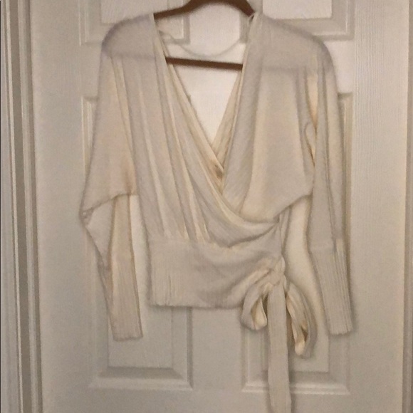 We The Free | Tops | We The Free Ivory Color Faux Wrap Around Top Med ...